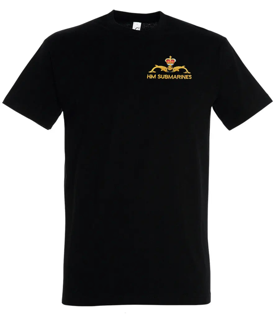 HM Submarines Shop - Submariners T-Shirt with Dolphins Badge – The ...